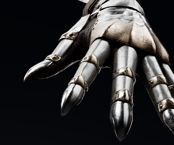 ArtStation - Female Hand Armor MidPoly | Game Assets