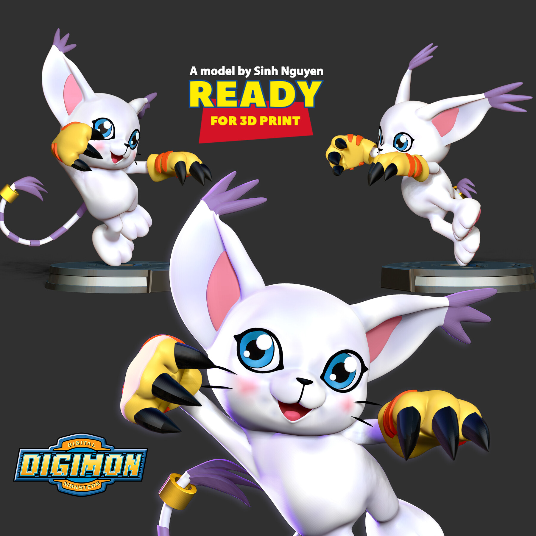 ArtStation - Tailmon - Digimon Adventure | Resources