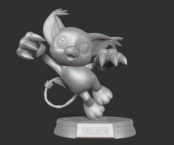 ArtStation - Tailmon - Digimon Adventure | Resources