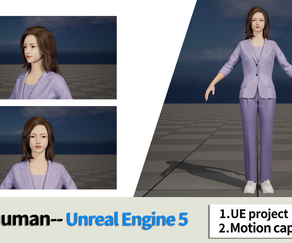 ArtStation - Rebecca-News anchorwoman--Metahuman/Unreal engine 5/Face ...