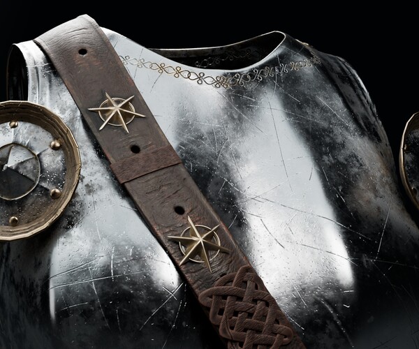 ArtStation - Female Upper Chest Armor MidPoly | Game Assets