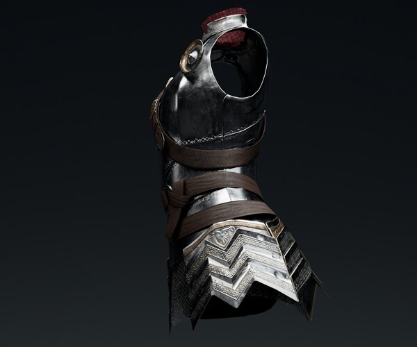 ArtStation - Female Body Armor Set LowPoly | Game Assets