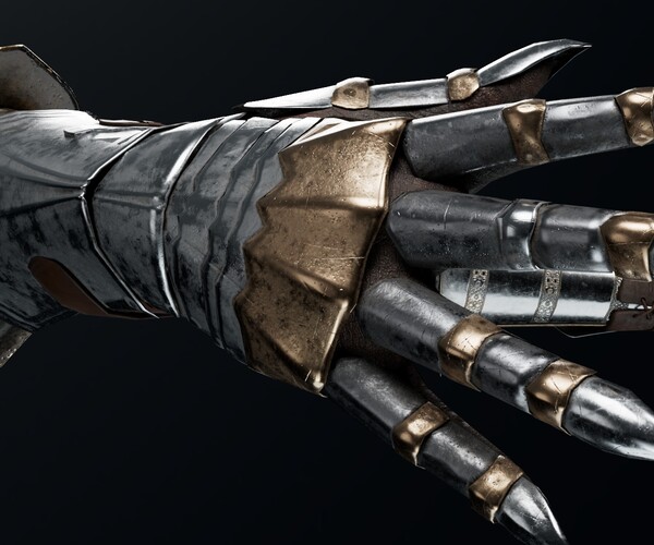 ArtStation - Female Hand And Wrist armor LowPoly | Game Assets