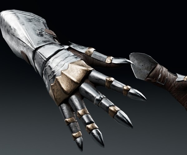 ArtStation - Female Hand armor LowPoly | Game Assets