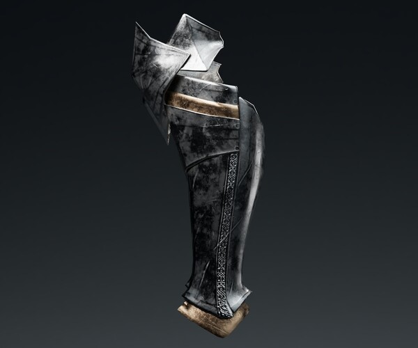 ArtStation - Female Knight Ankle Knee LowPoly | Game Assets