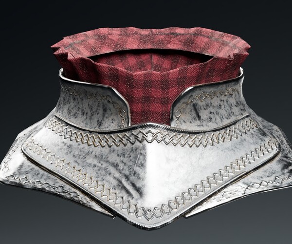 ArtStation - Female Knight Neck LowPoly | Game Assets