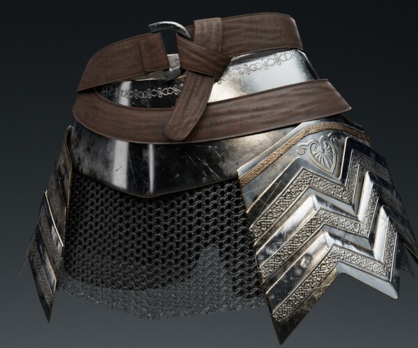 ArtStation - Female Knight Skirt Armor Set LowPoly | Game Assets