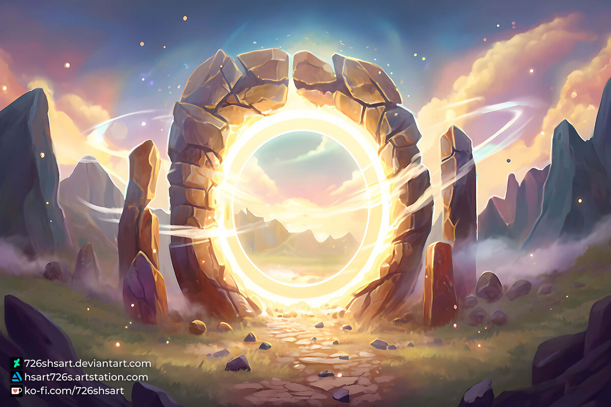 ArtStation - (11) Portals of The Elements - Complete set (Images + Prompts) | Artworks
