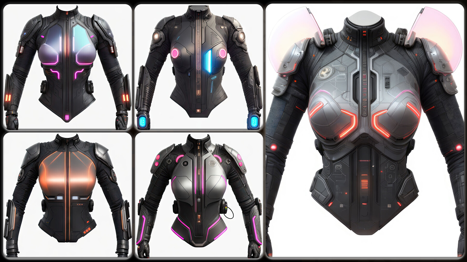 ArtStation - 200 Cyberpunk Clothes Reference Pack | 4K | v.2 | Artworks