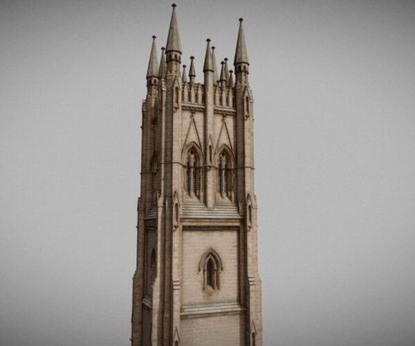 ArtStation - Square Tower Gothic Church | Resources
