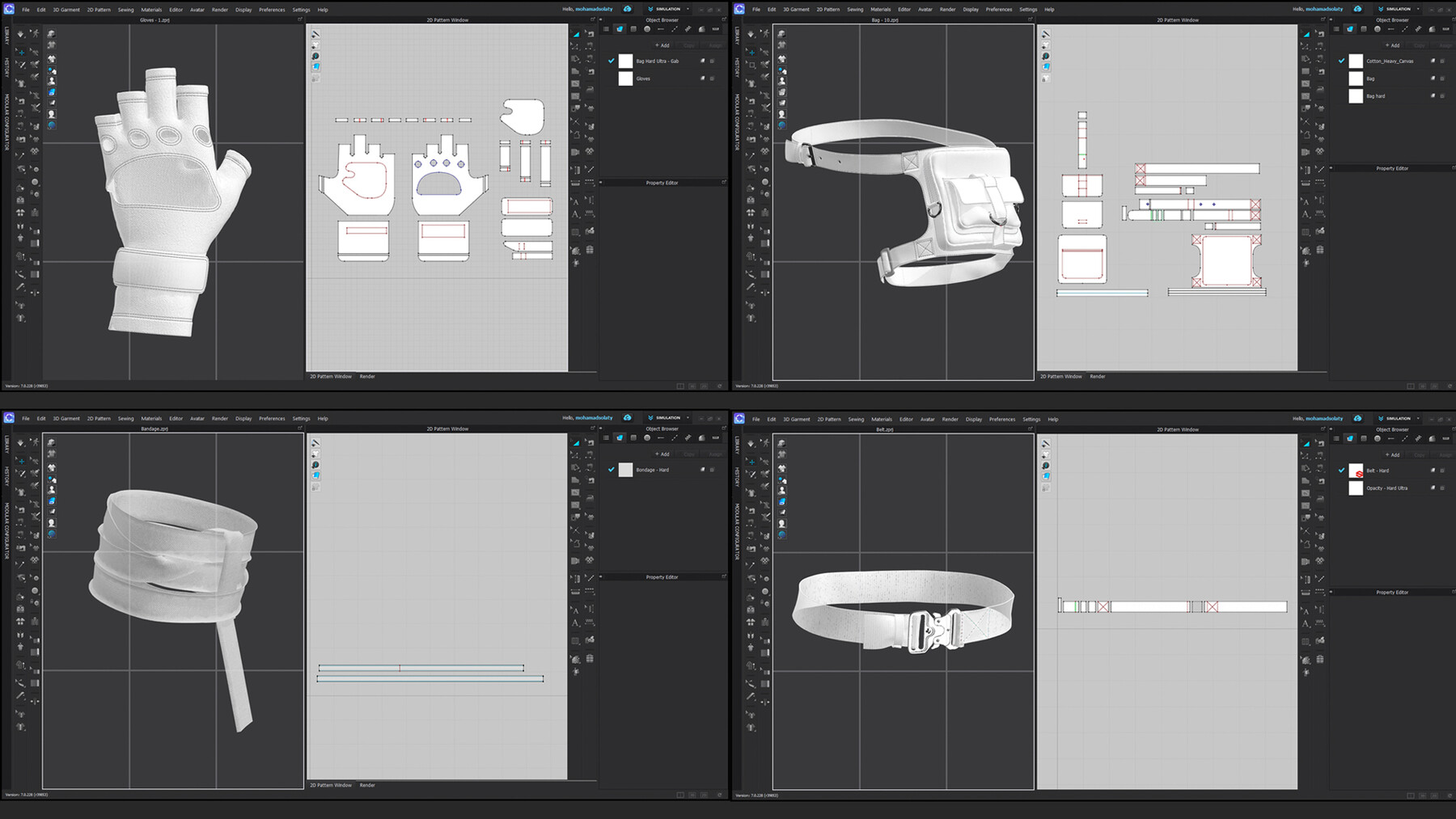 ArtStation - 18 Accessories Pack - Marvelous / CLO Project file | Game ...