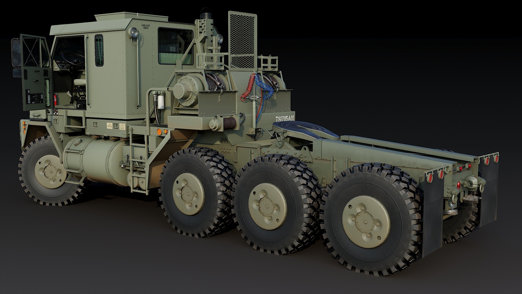 ArtStation - Oshkosh M1070 HET 8x8 military truck | Game Assets