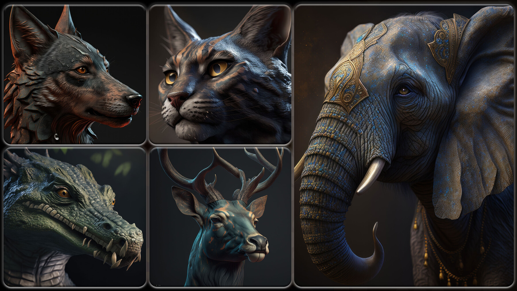 ArtStation - 300 Animal Head Sculpt Reference Pack | 4K | v.11 | Artworks