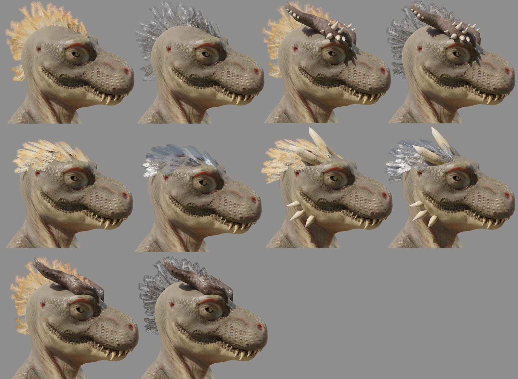 ArtStation - Dinosaur Humans | Game Assets