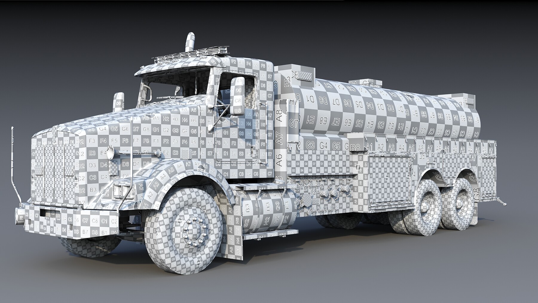 ArtStation - Kenworth T800 Fire tanker truck | Game Assets