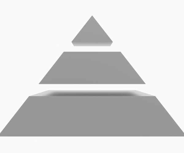 ArtStation - Pyramid Separated into 3 Parts | Game Assets