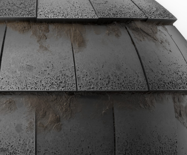 ArtStation - Roof Tile Materials 49- Cement Roofing By Mud and Snow ...