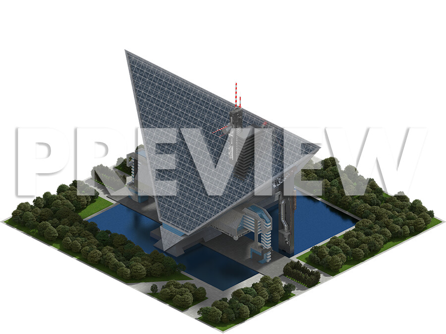 ArtStation - Architecture (Tile#0046, 2x2) – Dimetric Projection ...