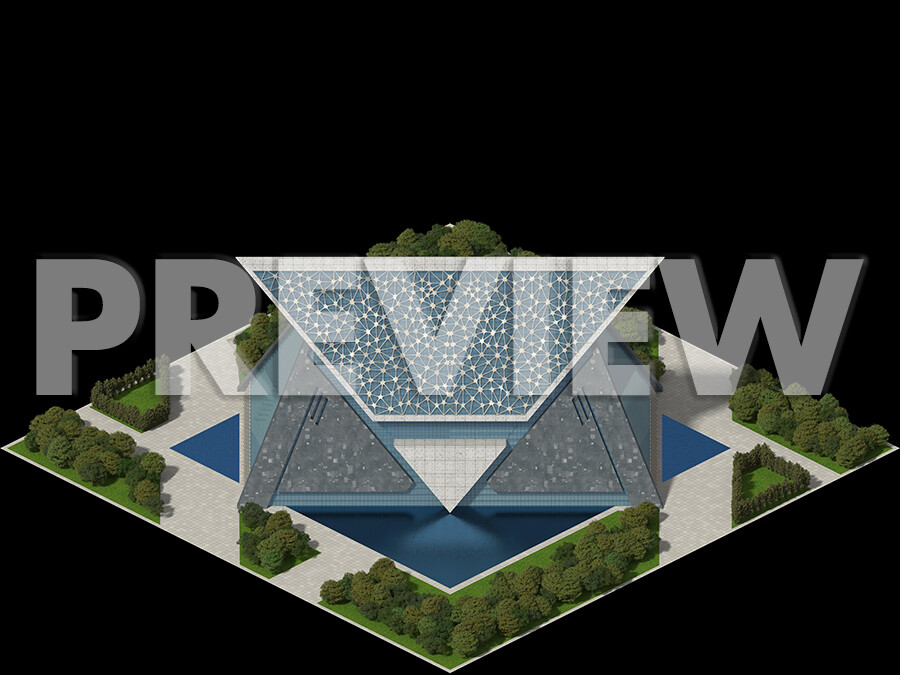 ArtStation - Architecture (Tile#0047, 2x2) – Dimetric Projection ...