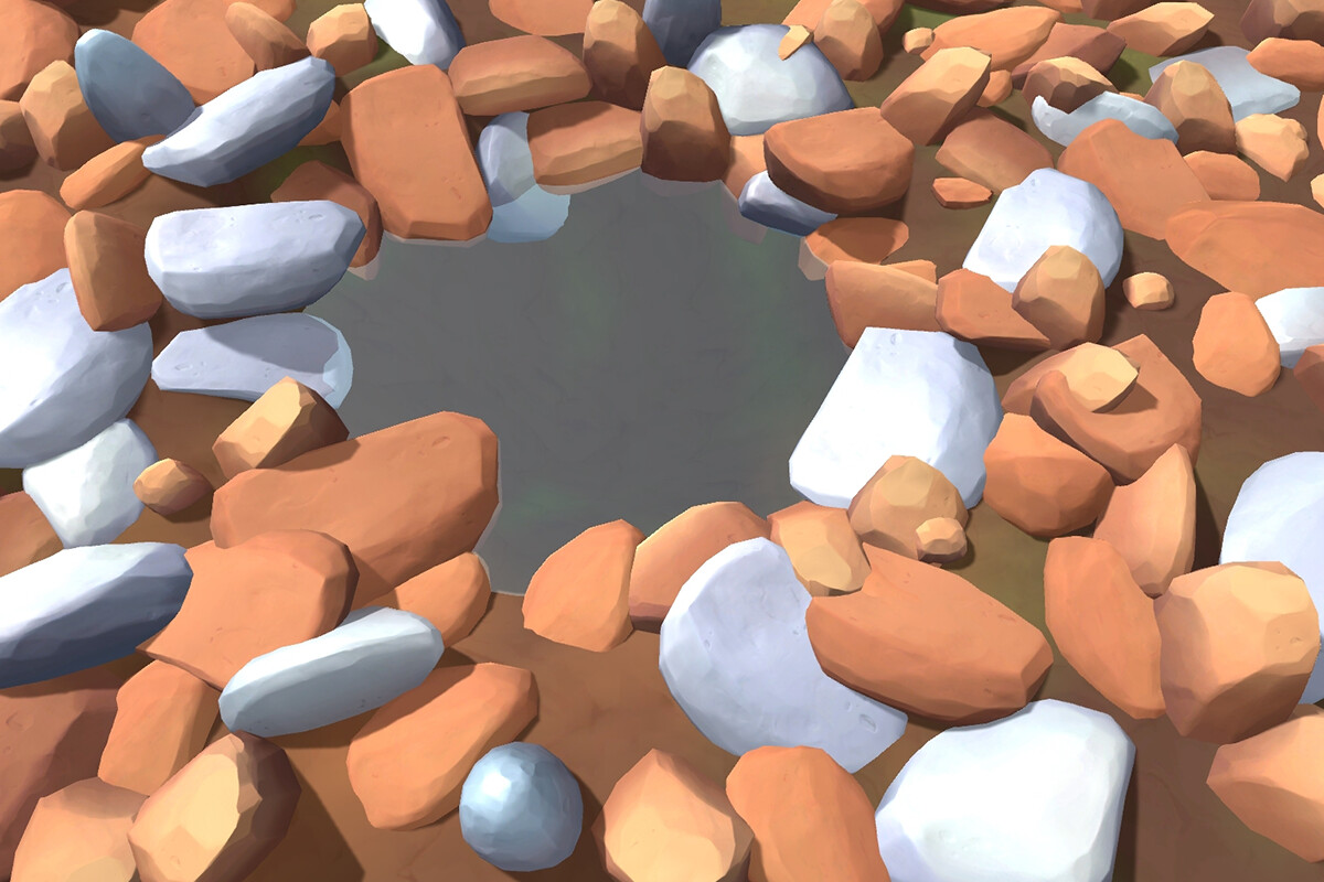 ArtStation - Handpainted Rocks Pack | Game Assets