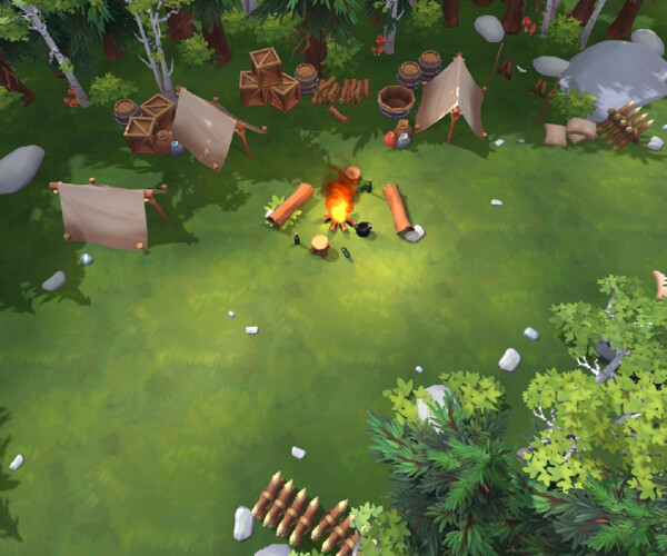 ArtStation - Handpainted Campfire Pack | Game Assets