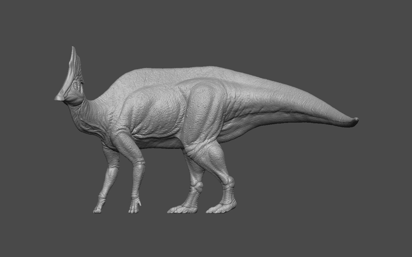 ArtStation - Olorotitan - Dinosaur for 3D Printing | Resources