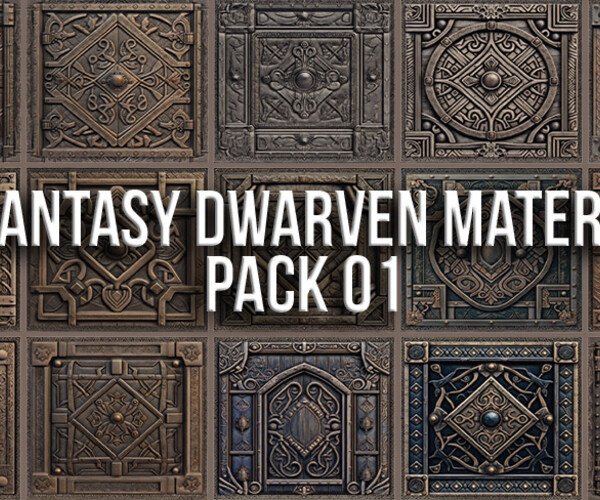 ArtStation - 30 Medieval Fantasy Dwarven Elf Seamless PBR Textures Pack ...