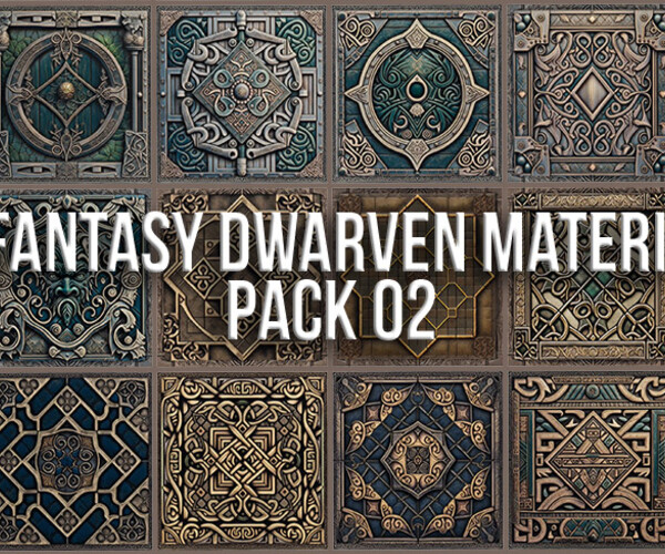 ArtStation - 30 Medieval Fantasy Dwarven Elf Seamless PBR Textures Pack ...