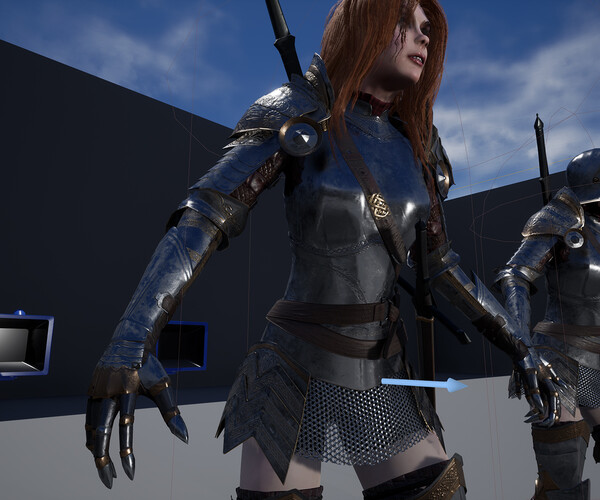 ArtStation - Female Knight Full Plate Gaming Unreal Engine Project ...