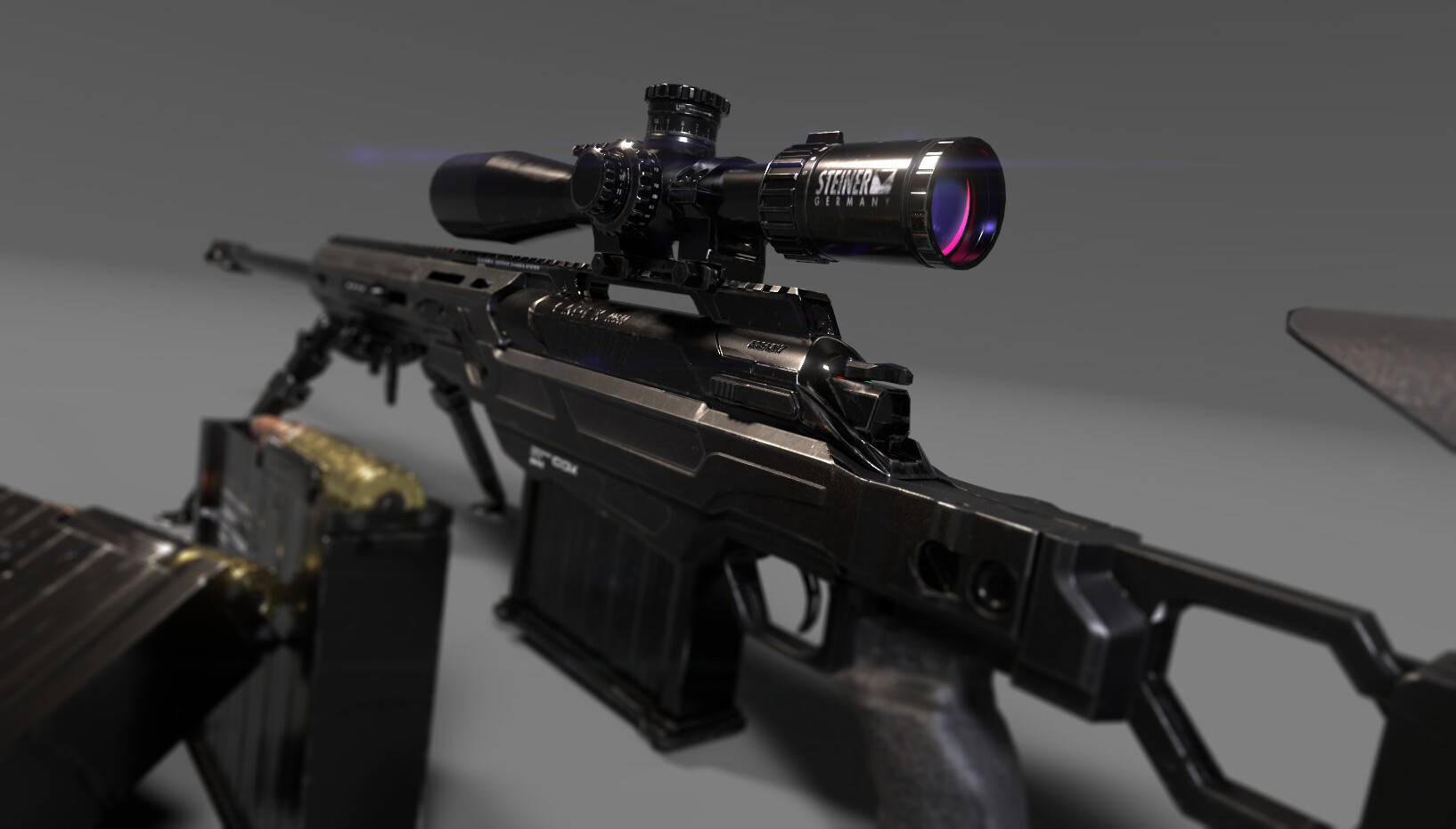 ArtStation - CDX-50 Tremor Sniper Rifle | Game Assets