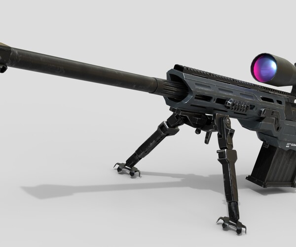 ArtStation - CDX-50 Tremor Sniper Rifle | Game Assets