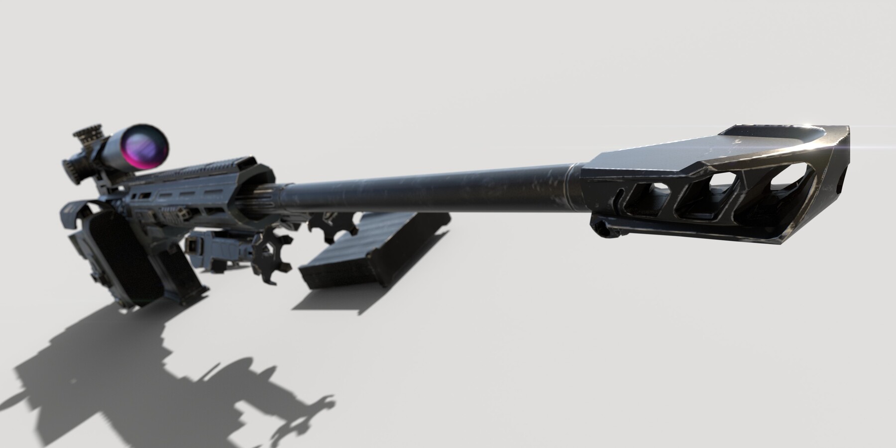 ArtStation - CDX-50 Tremor Sniper Rifle | Game Assets