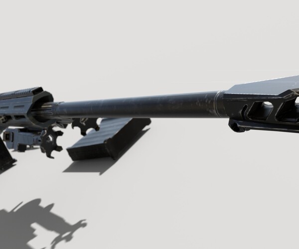 ArtStation - CDX-50 Tremor Sniper Rifle | Game Assets
