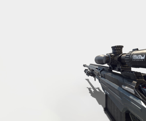 ArtStation - CDX-50 Tremor Sniper Rifle | Game Assets