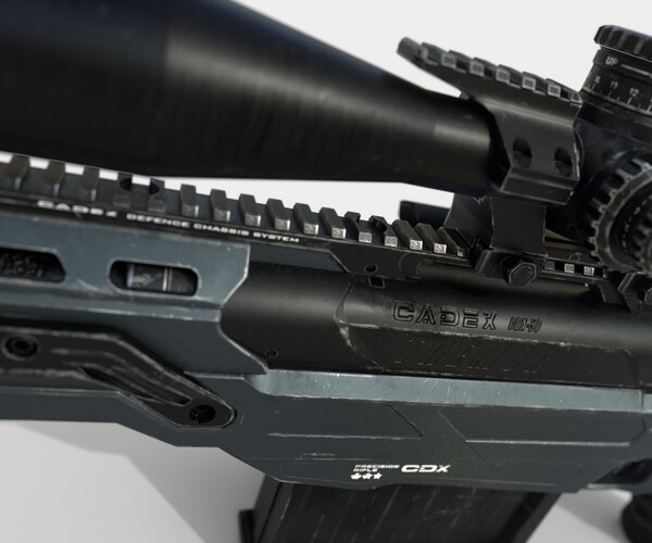 ArtStation - CDX-50 Tremor Sniper Rifle | Game Assets