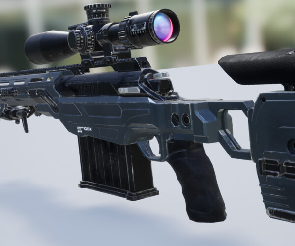 ArtStation - CDX-50 Tremor Sniper Rifle | Game Assets