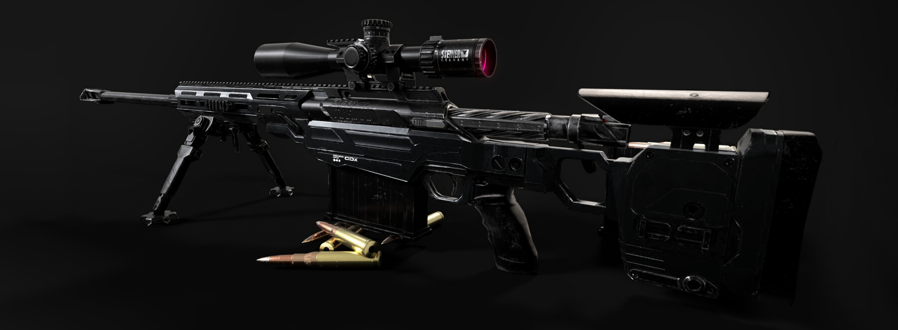 ArtStation - CDX-50 Tremor Sniper Rifle | Game Assets