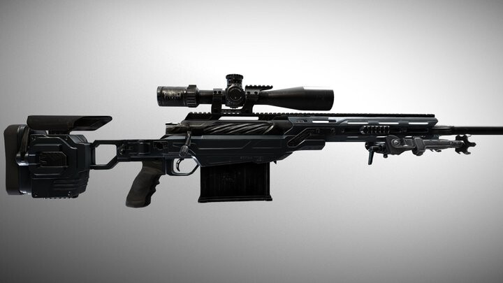 ArtStation - CDX-50 Tremor Sniper Rifle | Game Assets