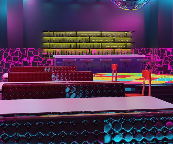 ArtStation - Night Club - Low Poly - Game Ready | Game Assets