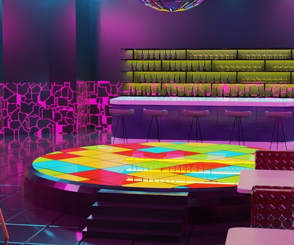 ArtStation - Night Club - Low Poly - Game Ready | Game Assets
