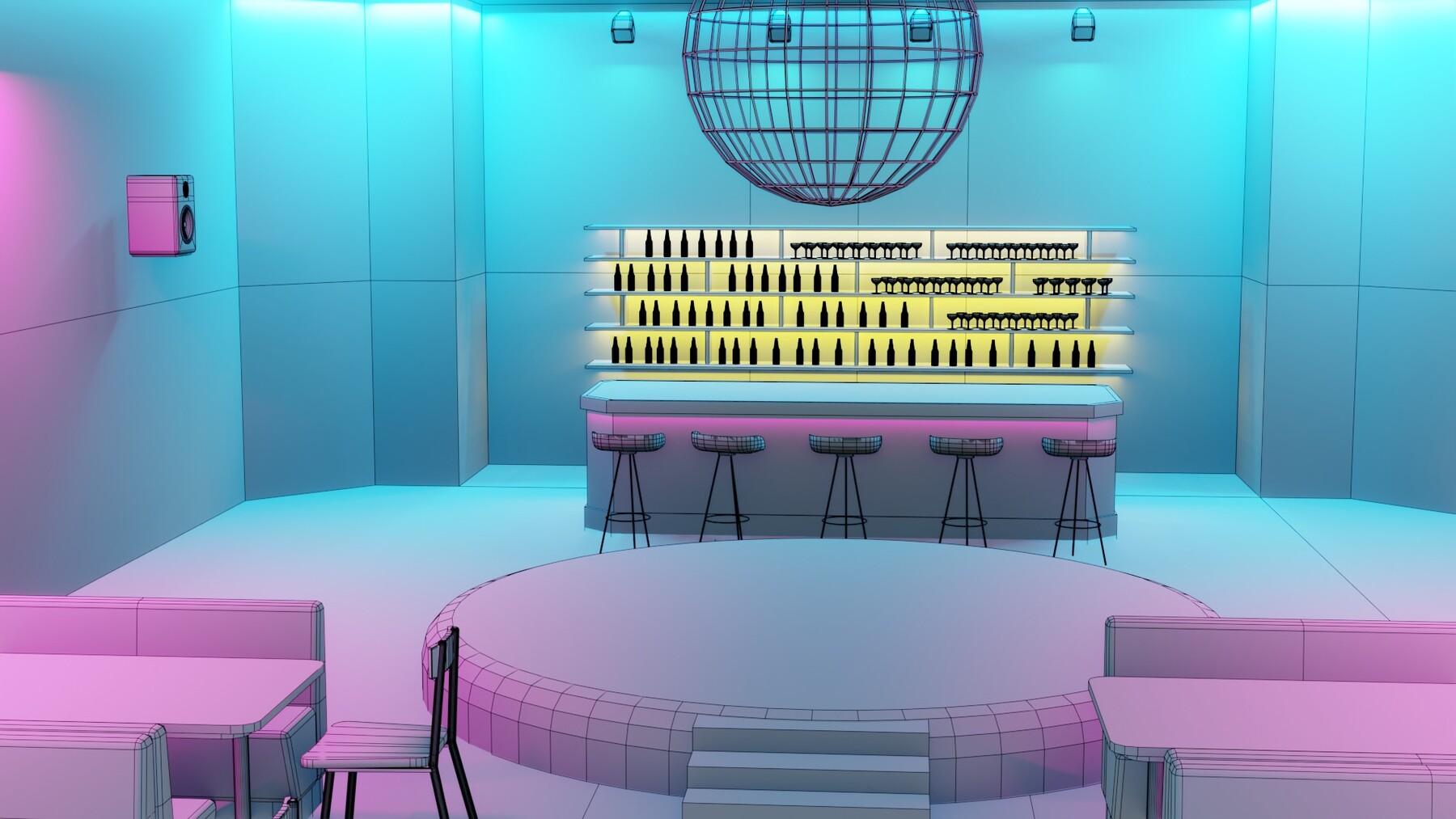 ArtStation - Night Club - Low Poly - Game Ready | Game Assets