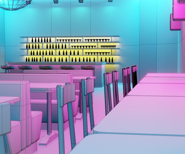 ArtStation - Night Club - Low Poly - Game Ready | Game Assets