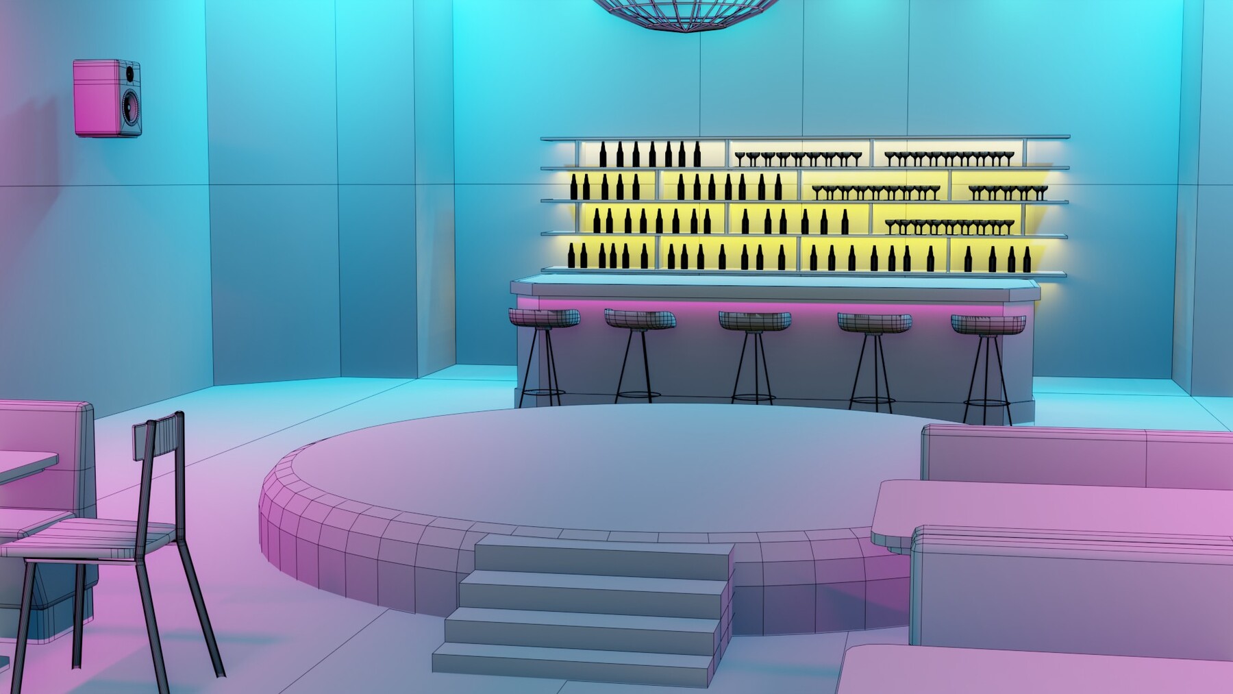 ArtStation - Night Club - Low Poly - Game Ready | Game Assets
