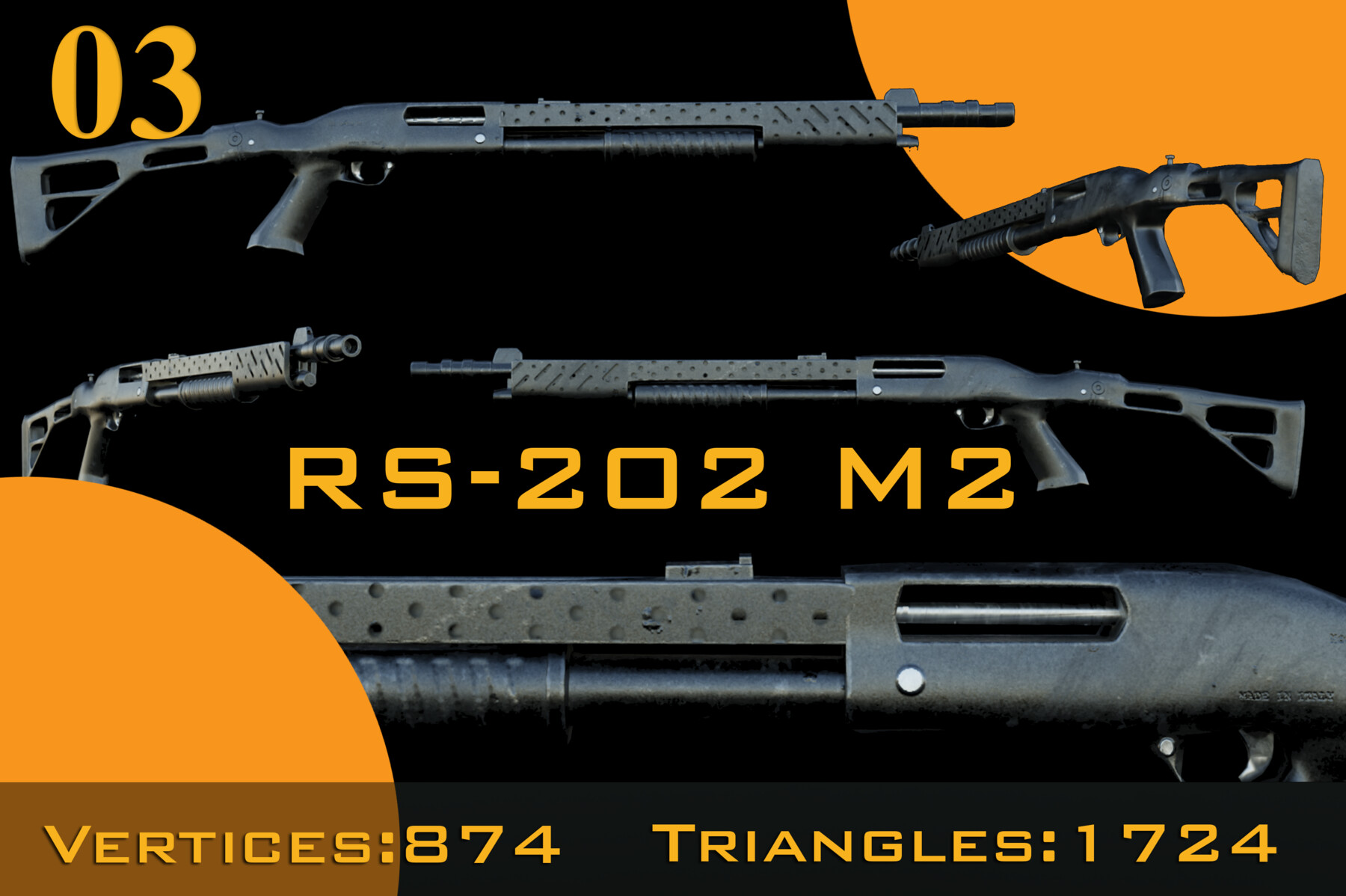 ArtStation - Gun-vol 02_7 shut gun | Game Assets