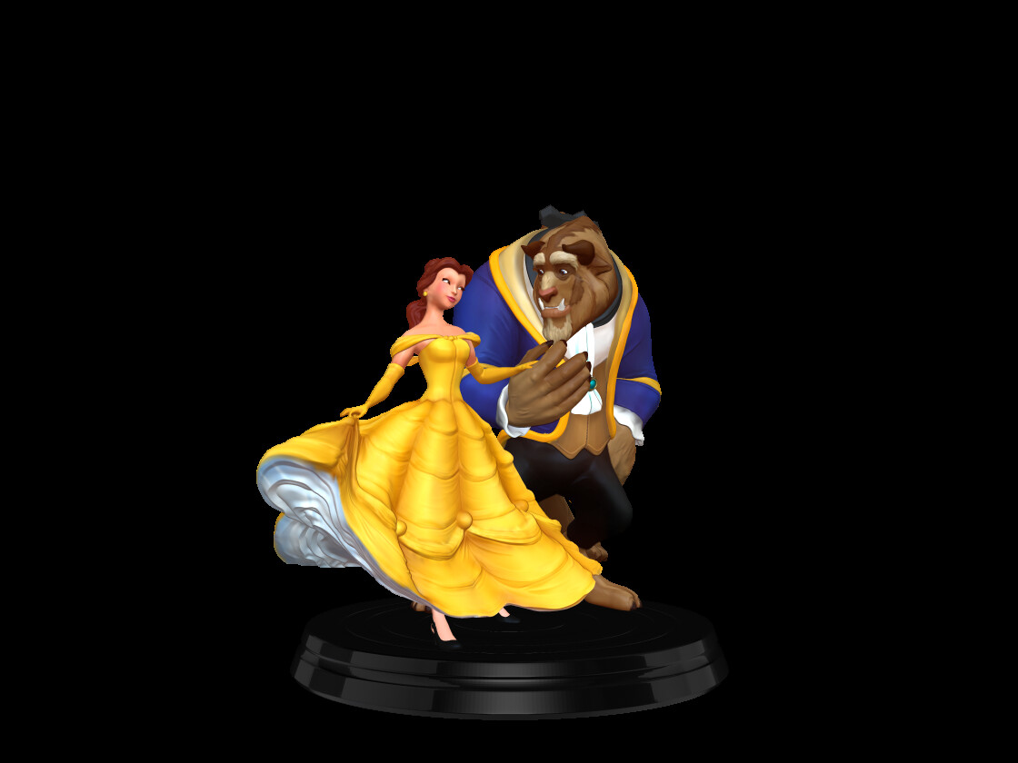 ArtStation - The Beauty and The Beast stl 3d model printing | Resources