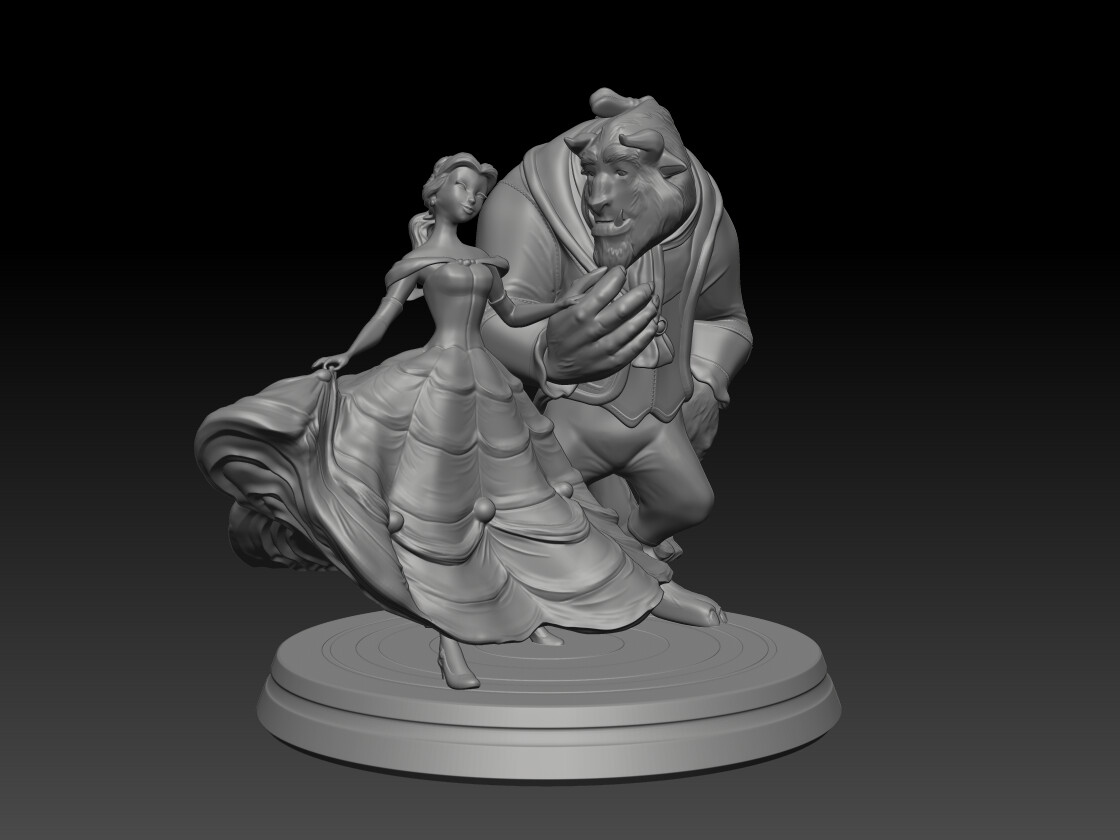 ArtStation - The Beauty and The Beast stl 3d model printing | Resources