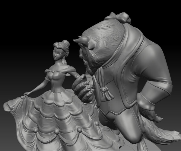 ArtStation - The Beauty and The Beast stl 3d model printing | Resources