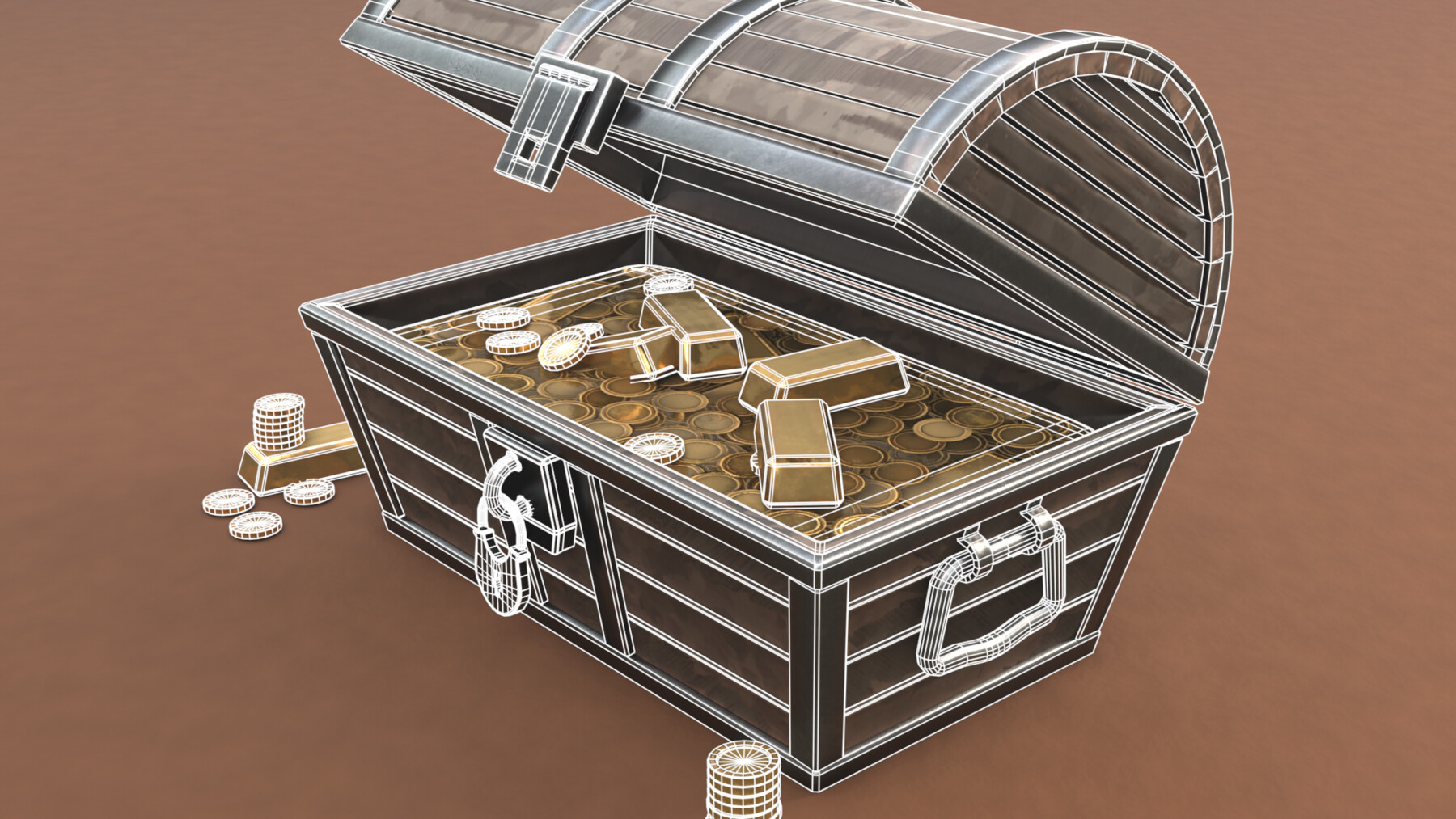 ArtStation - Low Poly Gold Chest | Game Assets