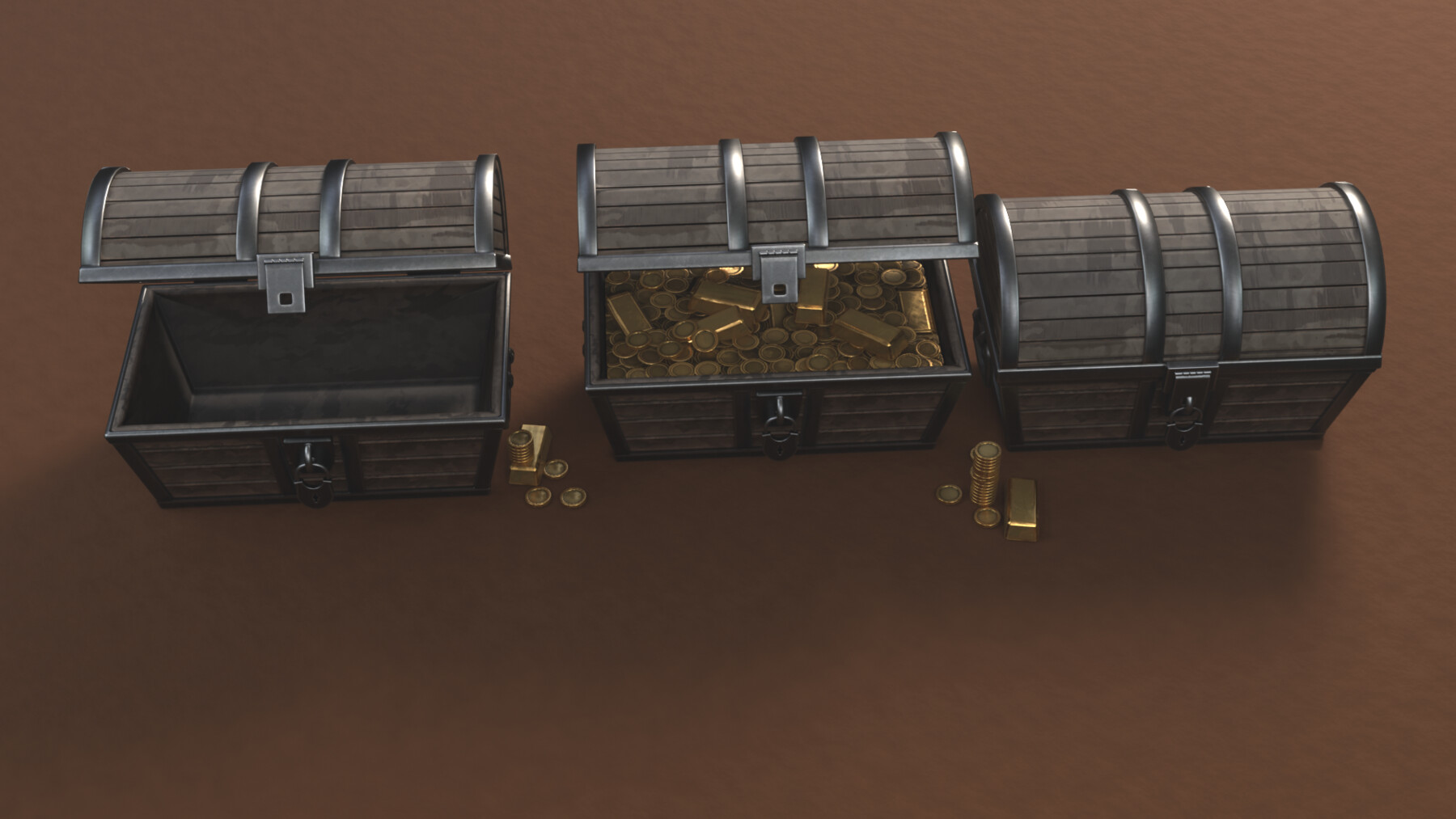 ArtStation - Low Poly Gold Chest | Game Assets