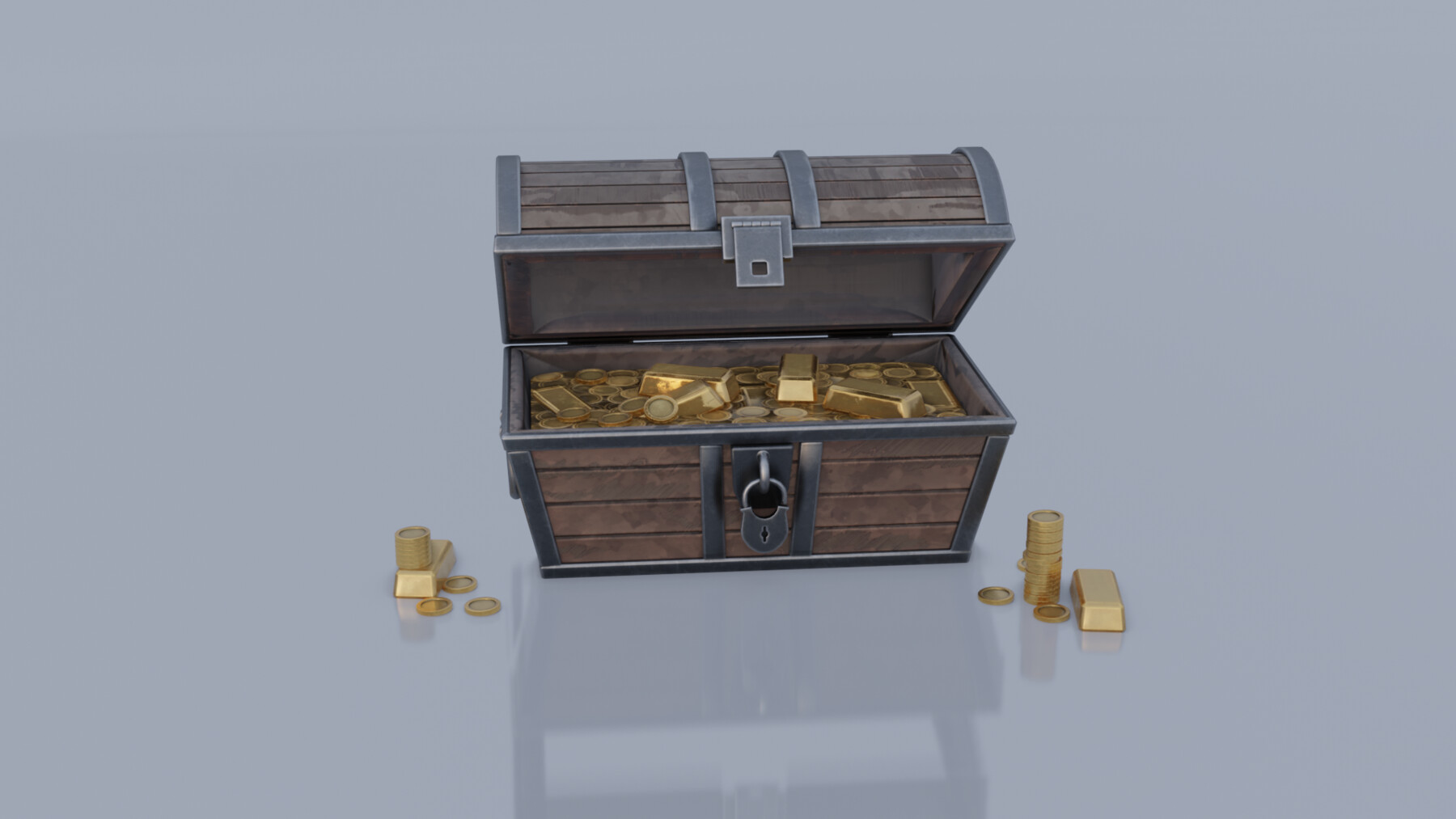 ArtStation - Low Poly Gold Chest | Game Assets